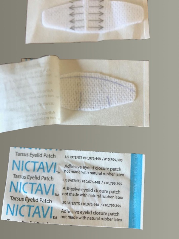 Tarsus Eyelid Patch for eyelid closure, by Nictavi - Eyedrops Forum ...